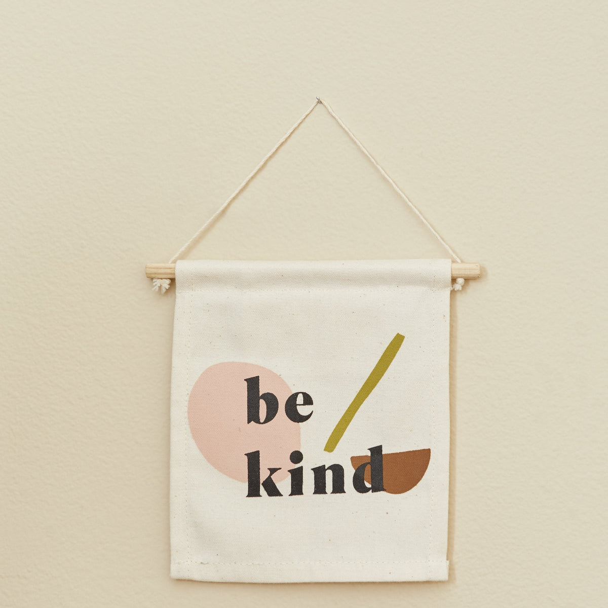 Be Kind Canvas Hang Sign Decor